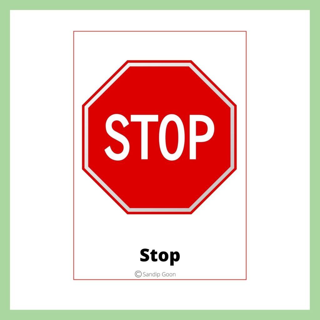 Free Traffic and Road Sign Poster - Resource For Teacher