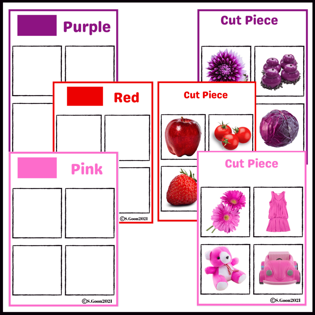 Preschool Colour Sorting Worksheets - Resource For Teacher