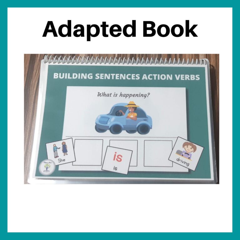 Sentence Building Adapted Book for Autism - Resource For Teacher
