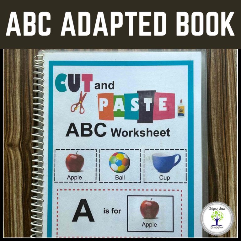 Beginning Letter Sounds Adapted Book - Resource For Teacher