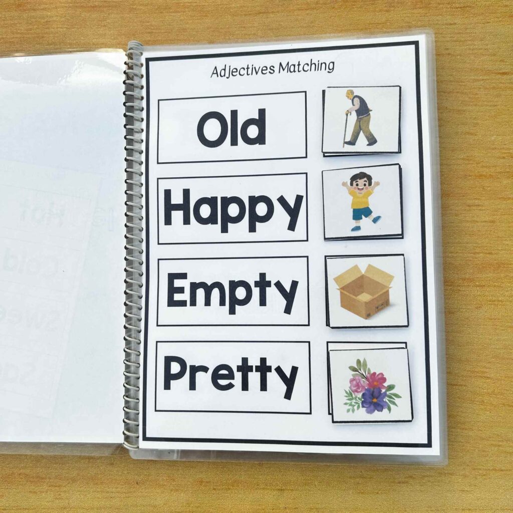 Comparative Adjectives Matching Book - Resource For Teacher