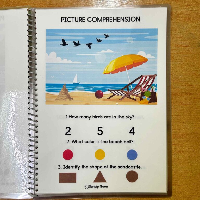 Picture Comprehension for Kindergarten - Resource For Teacher