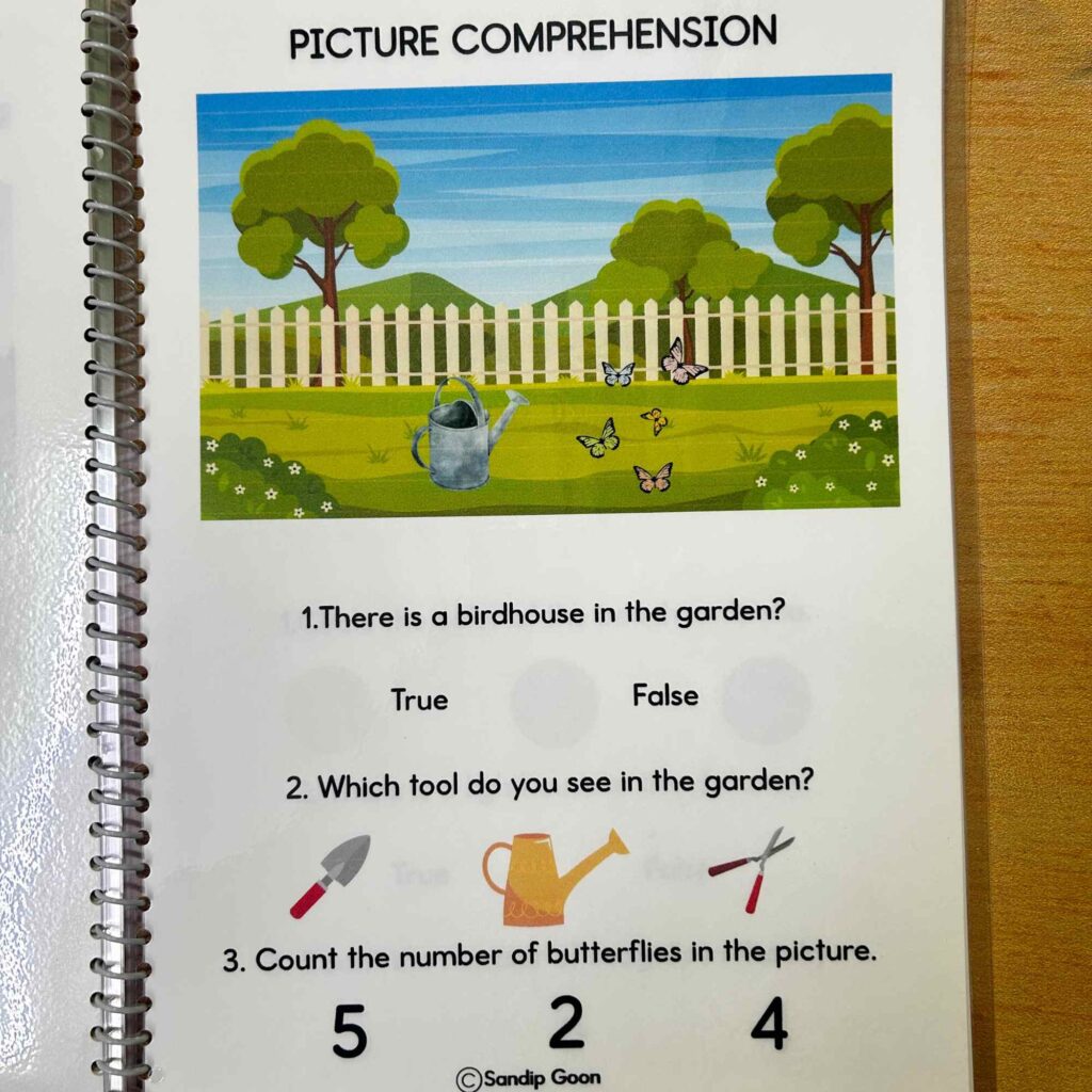 Picture Comprehension for Kindergarten - Resource For Teacher