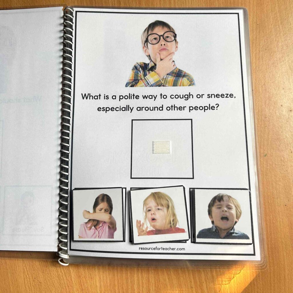 Social Situations Speech Therapy Adapted Book - Resource For Teacher