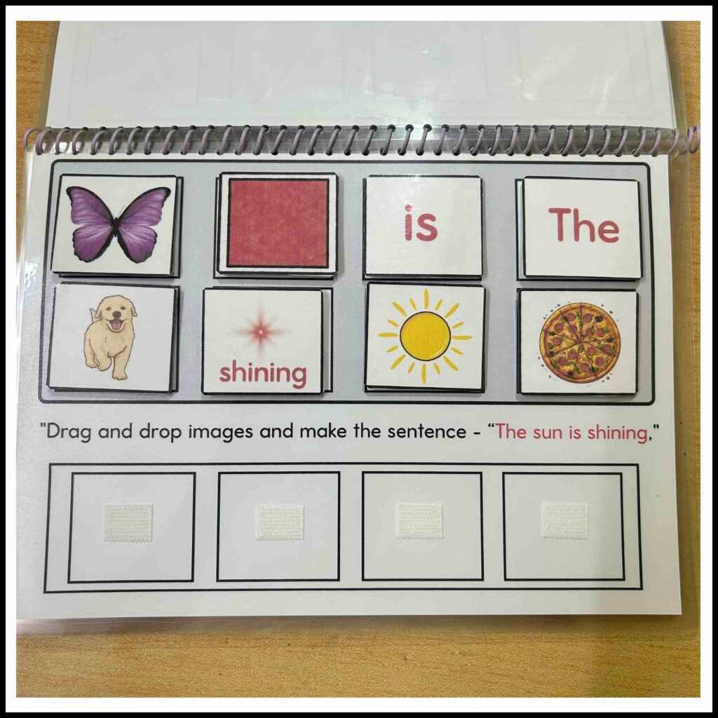 Sentence Building for Autism - Resource For Teacher