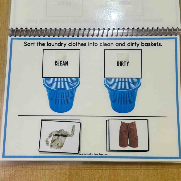 Life Skills Laundry Sorting Activity - Resource For Teacher