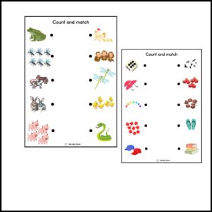 Free Count and Match Worksheets 1 - 10 - Resource For Teacher