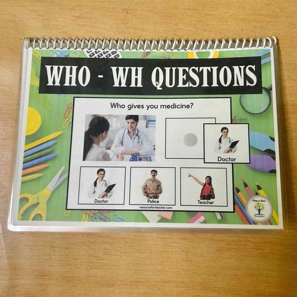 Who - Wh Questions for Autism - Resource For Teacher