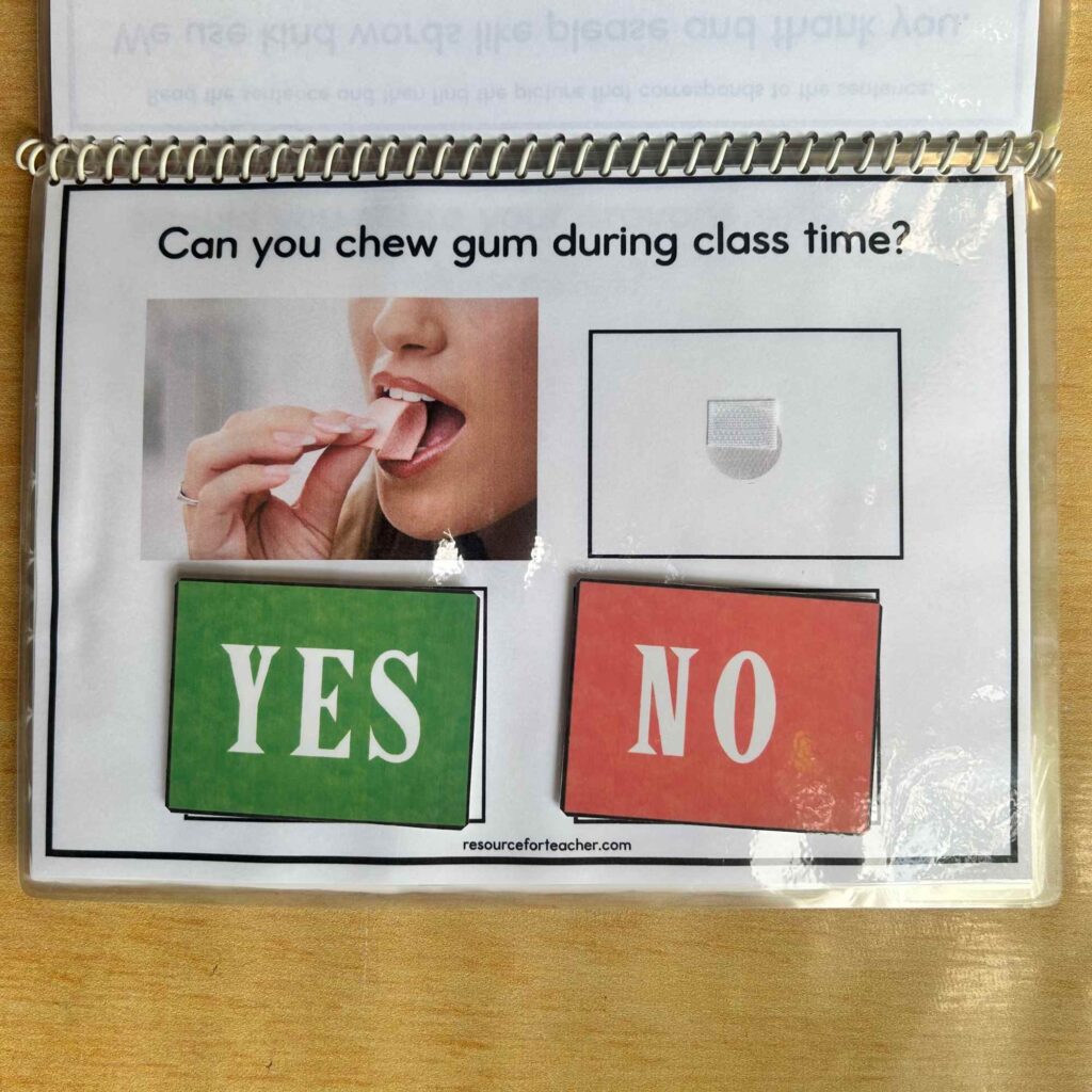 School Rules and Behaviour Adapted Book - Resource For Teacher