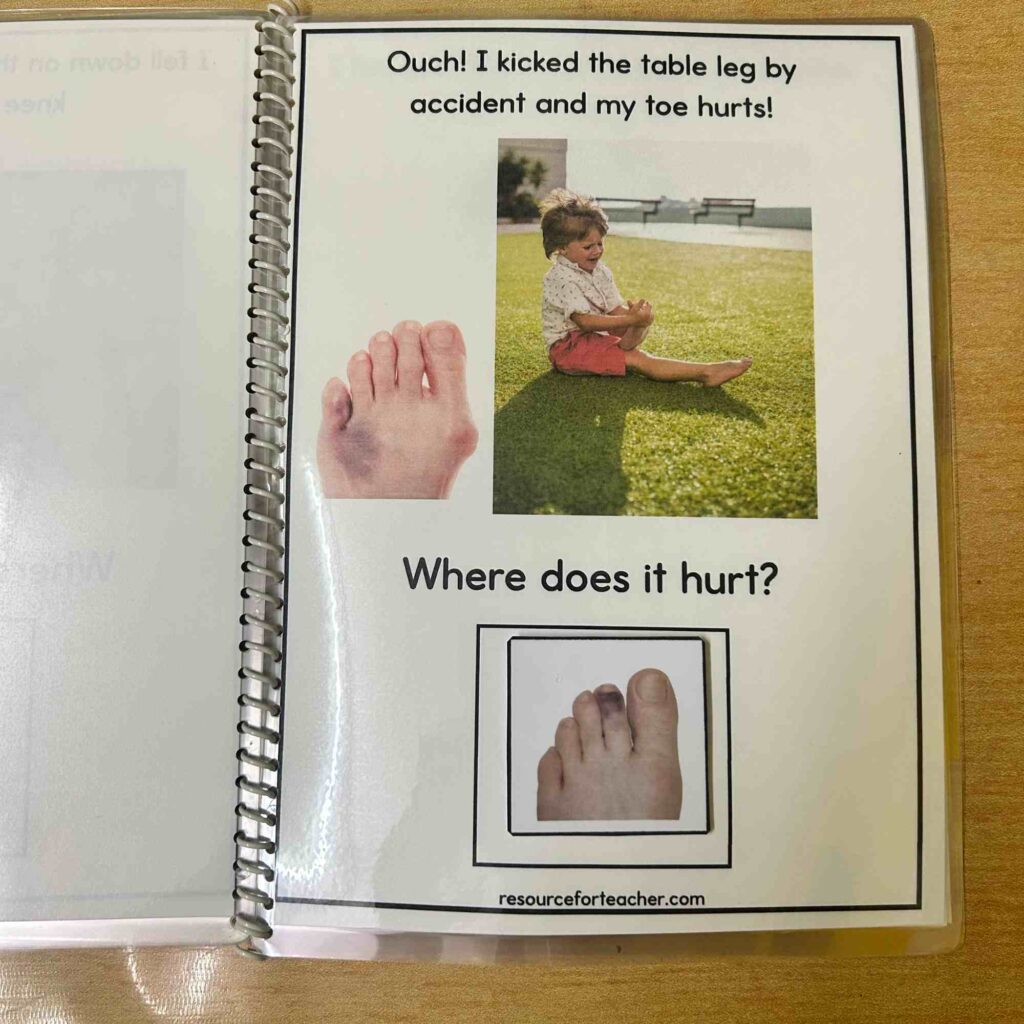 Identifying Pain with Pictures - Resource For Teacher