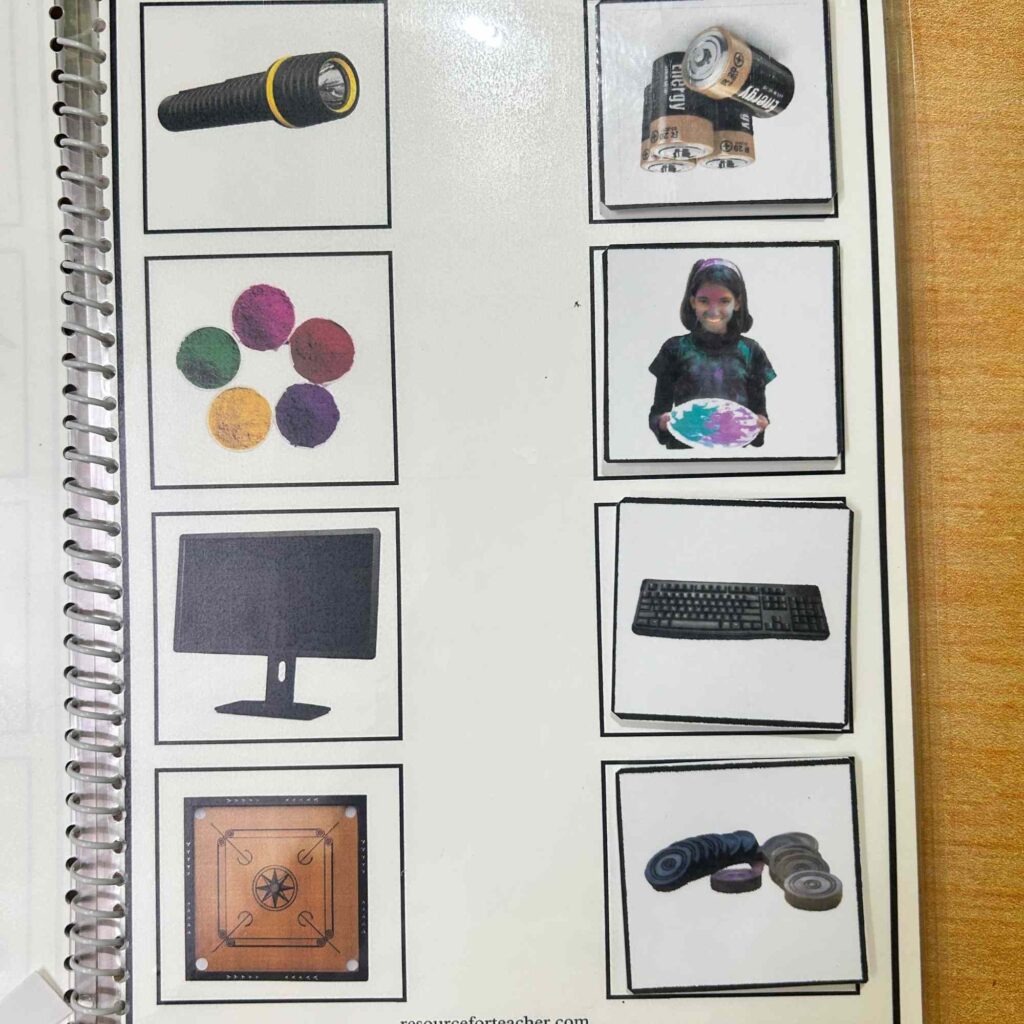 Matching Pairs of Everyday Objects - Resource For Teacher