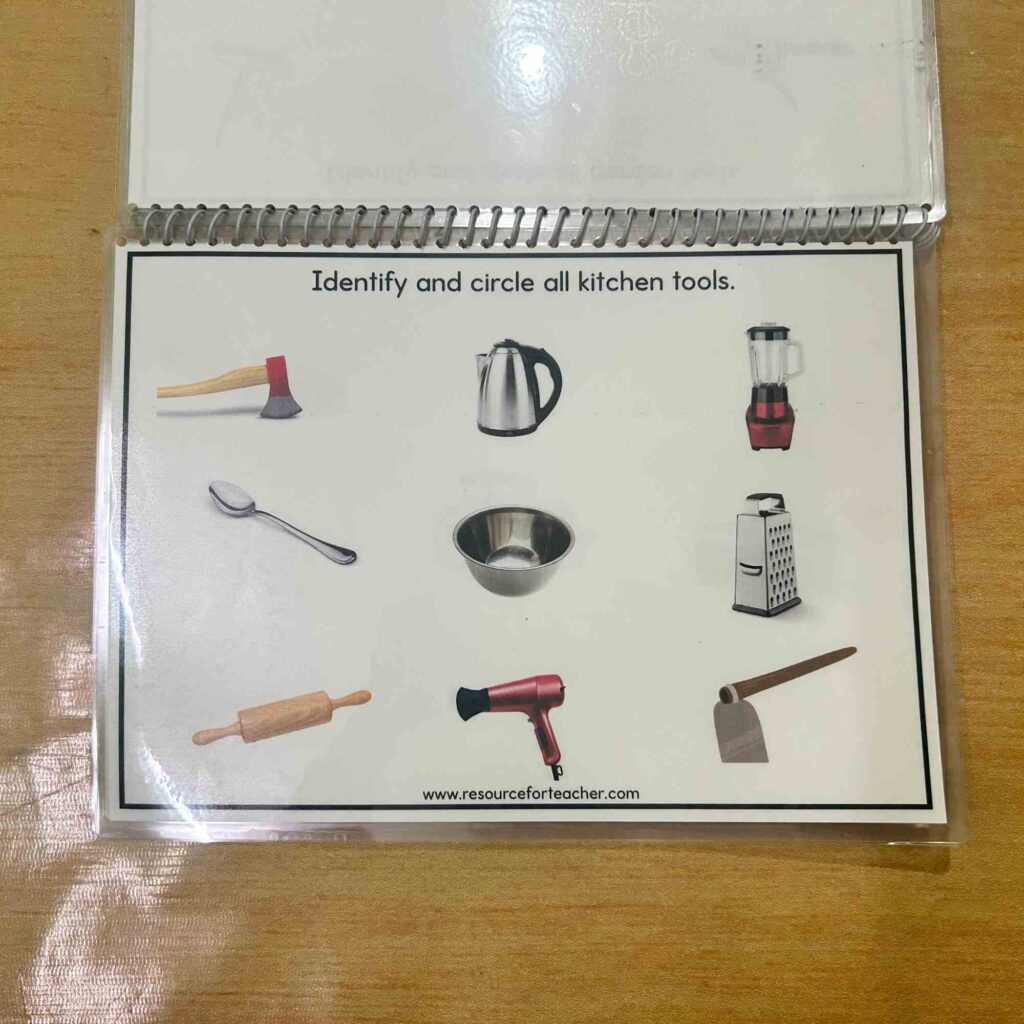 Tools and Equipment Vocabulary and Identification Activity Book ...