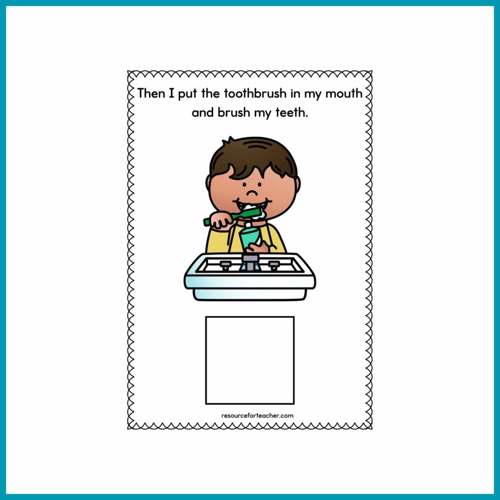 Brushing Teeth Step by Step with Pictures - Resource For Teacher