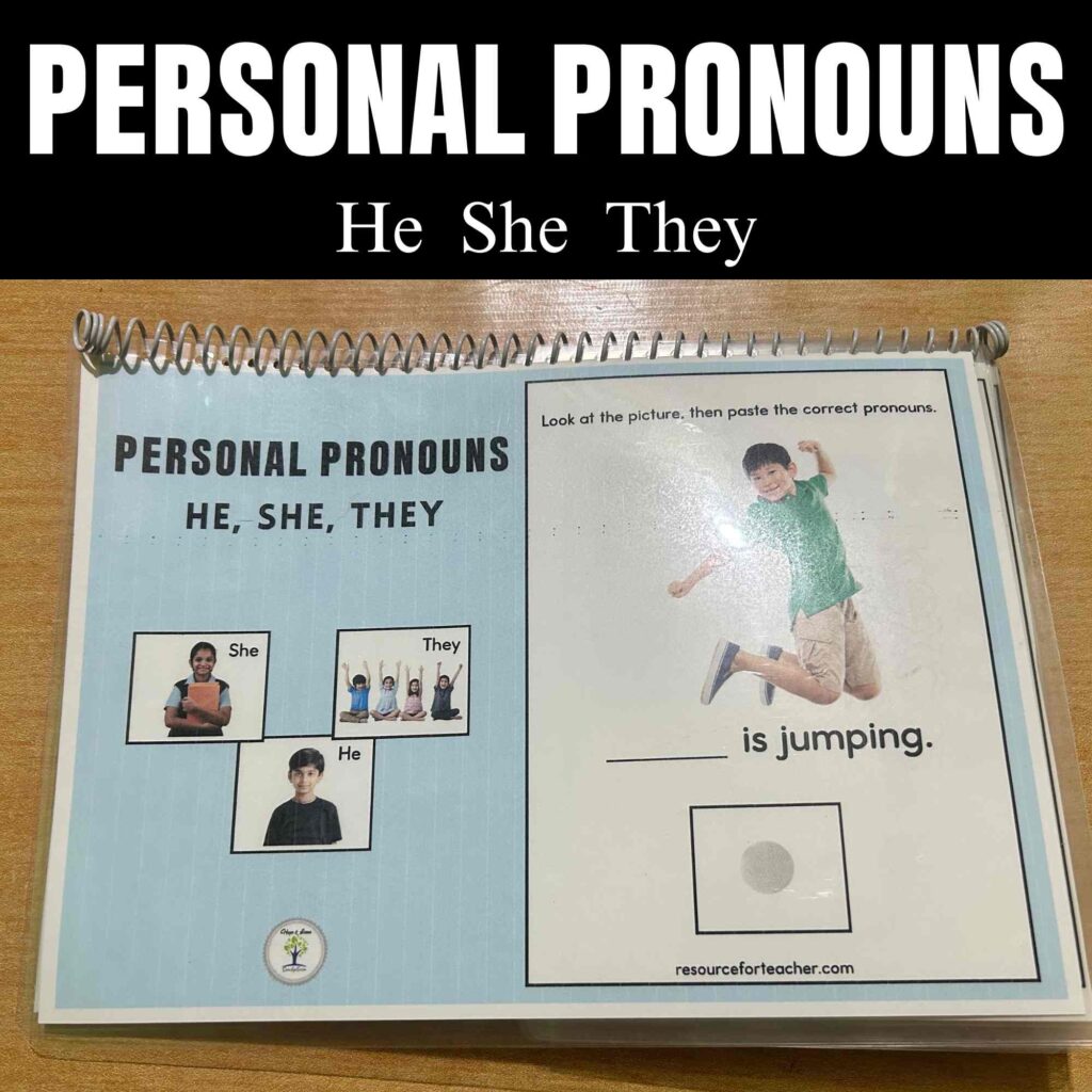 Pronouns Speech Therapy Activities - Resource For Teacher
