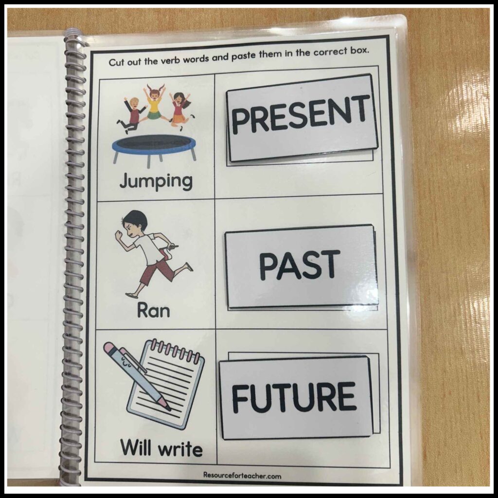 Past Present and Future Tense Worksheet - Resource For Teacher