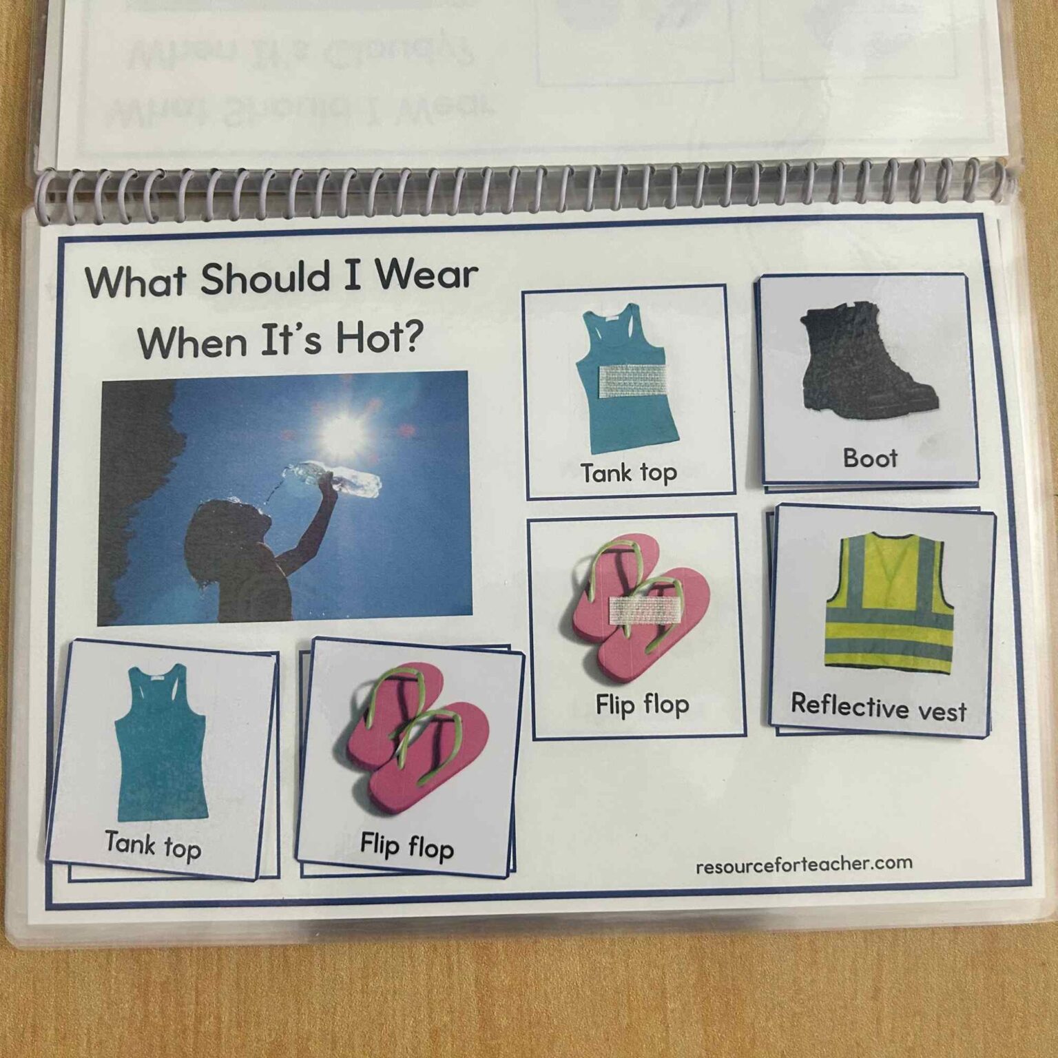 Weather and Clothes Matching - Resource For Teacher