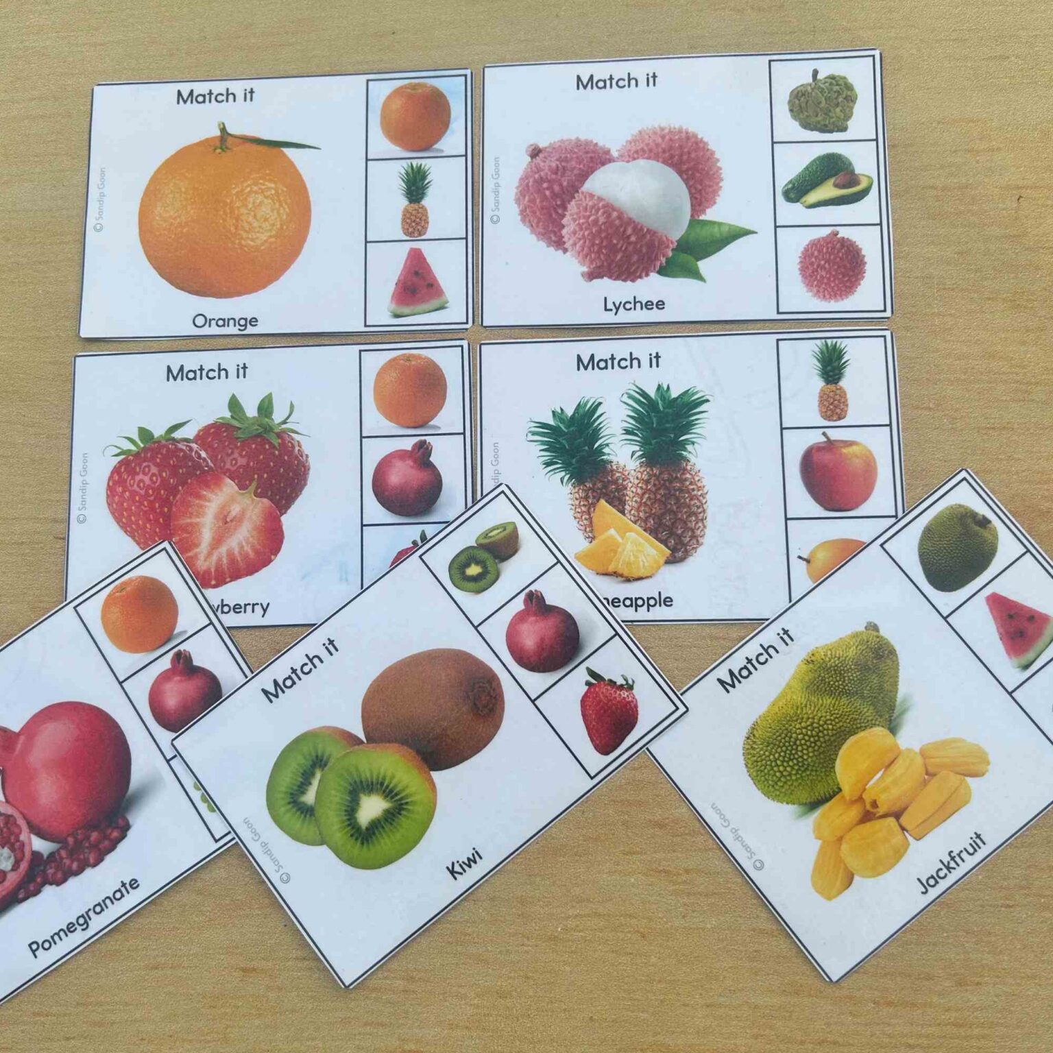 Fruit Identification Cards for Early Learners - Resource For Teacher
