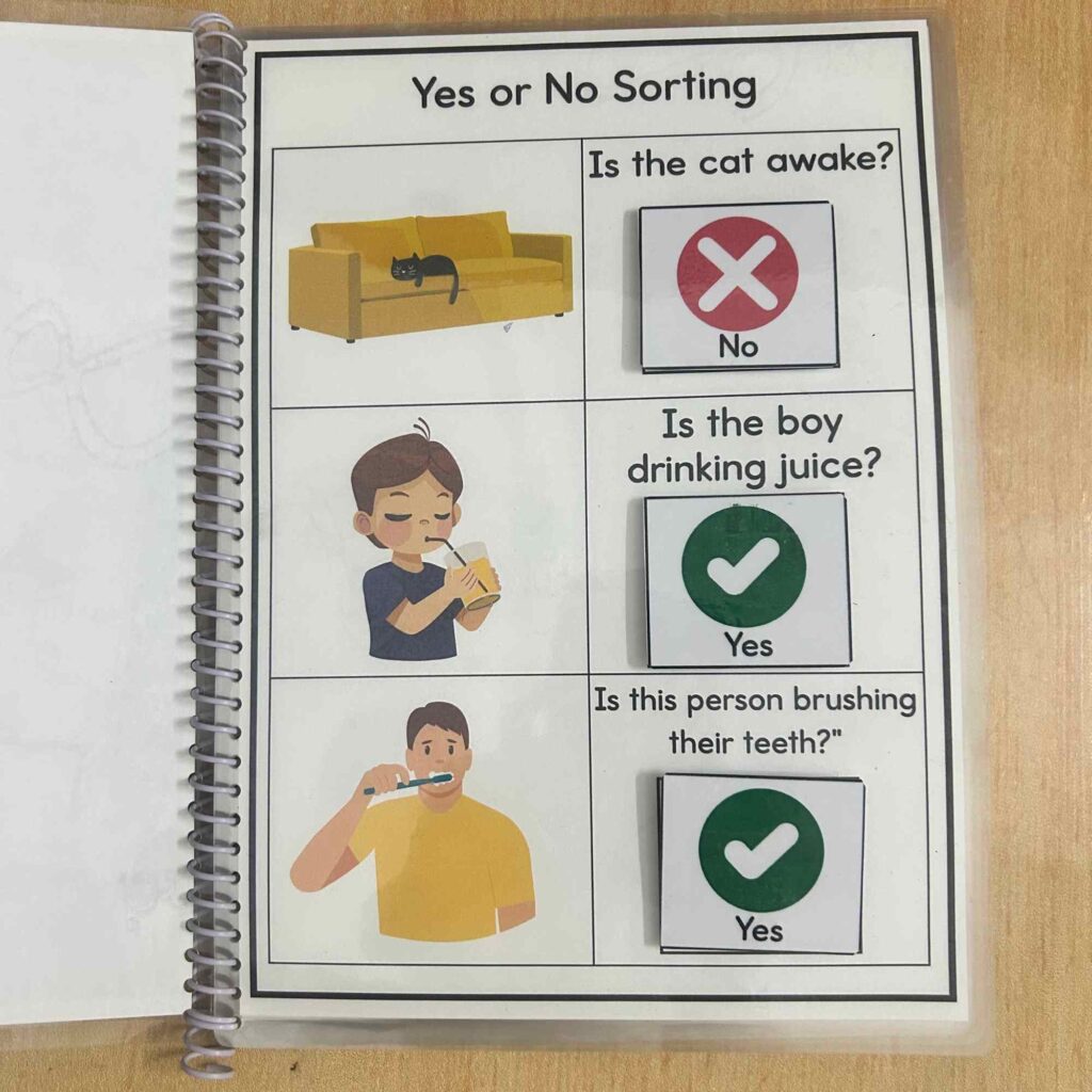 Yes No Visual for Speech Therapy - Resource For Teacher