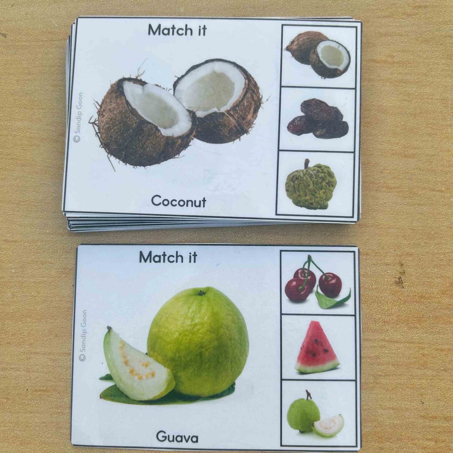 Fruit Identification Cards for Early Learners - Resource For Teacher