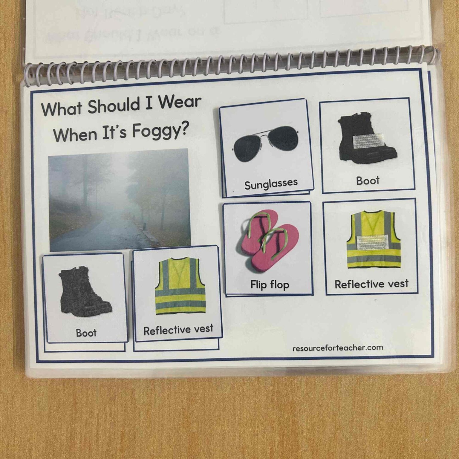 Weather and Clothes Matching - Resource For Teacher