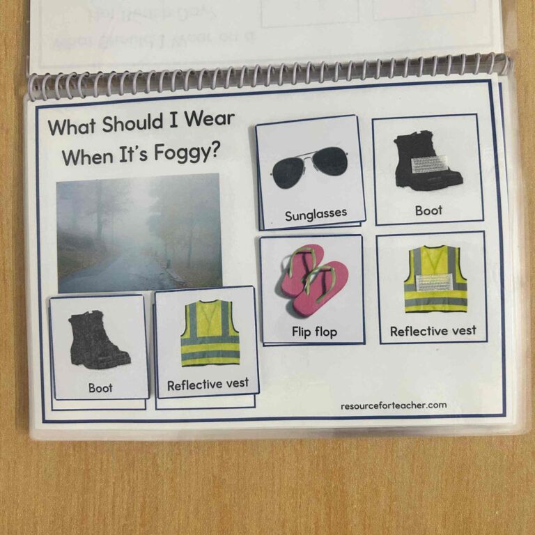 Weather and Clothes Matching - Resource For Teacher