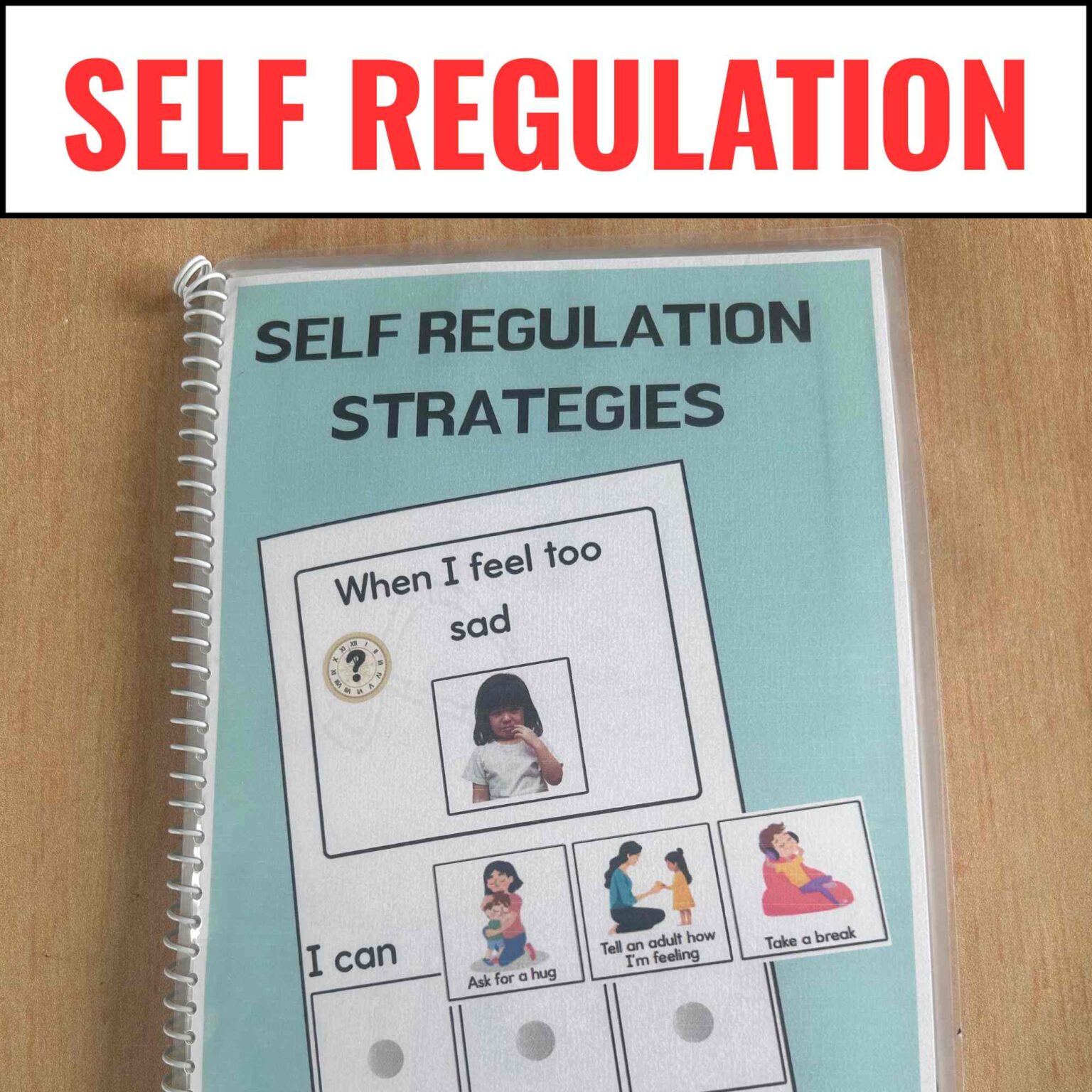 Self Regulation Visuals and Worksheets - Resource For Teacher