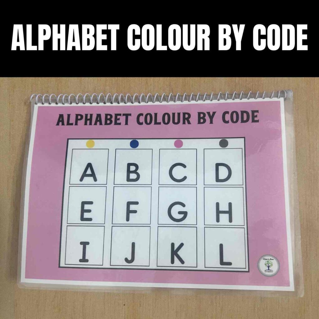 Alphabet Colour by Code - Uppercase Letter Matching with Counters ...