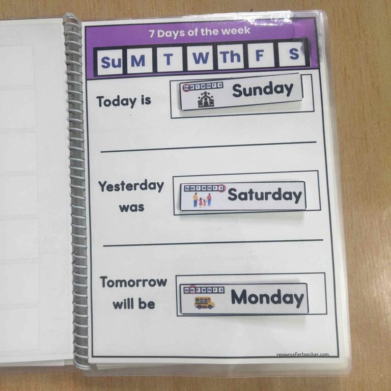 Daily Calendar Activities for Kindergarten - Resource For Teacher