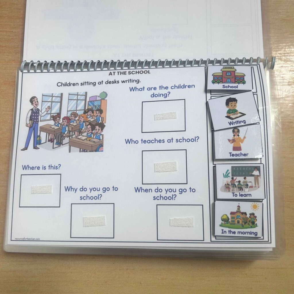Visual Picture Comprehension Worksheet For Autism - Resource For Teacher