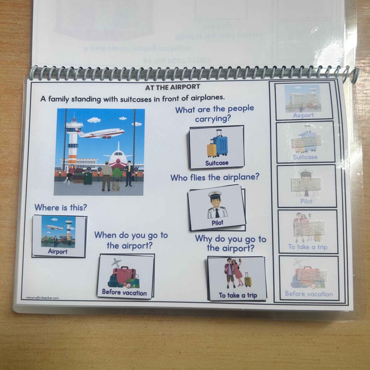 Visual Picture Comprehension Worksheet For Autism - Resource For Teacher