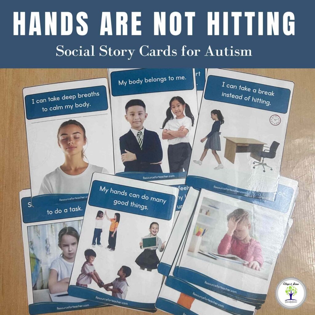 Hands Are Not for Hitting – Social Story for Autism - Resource For Teacher