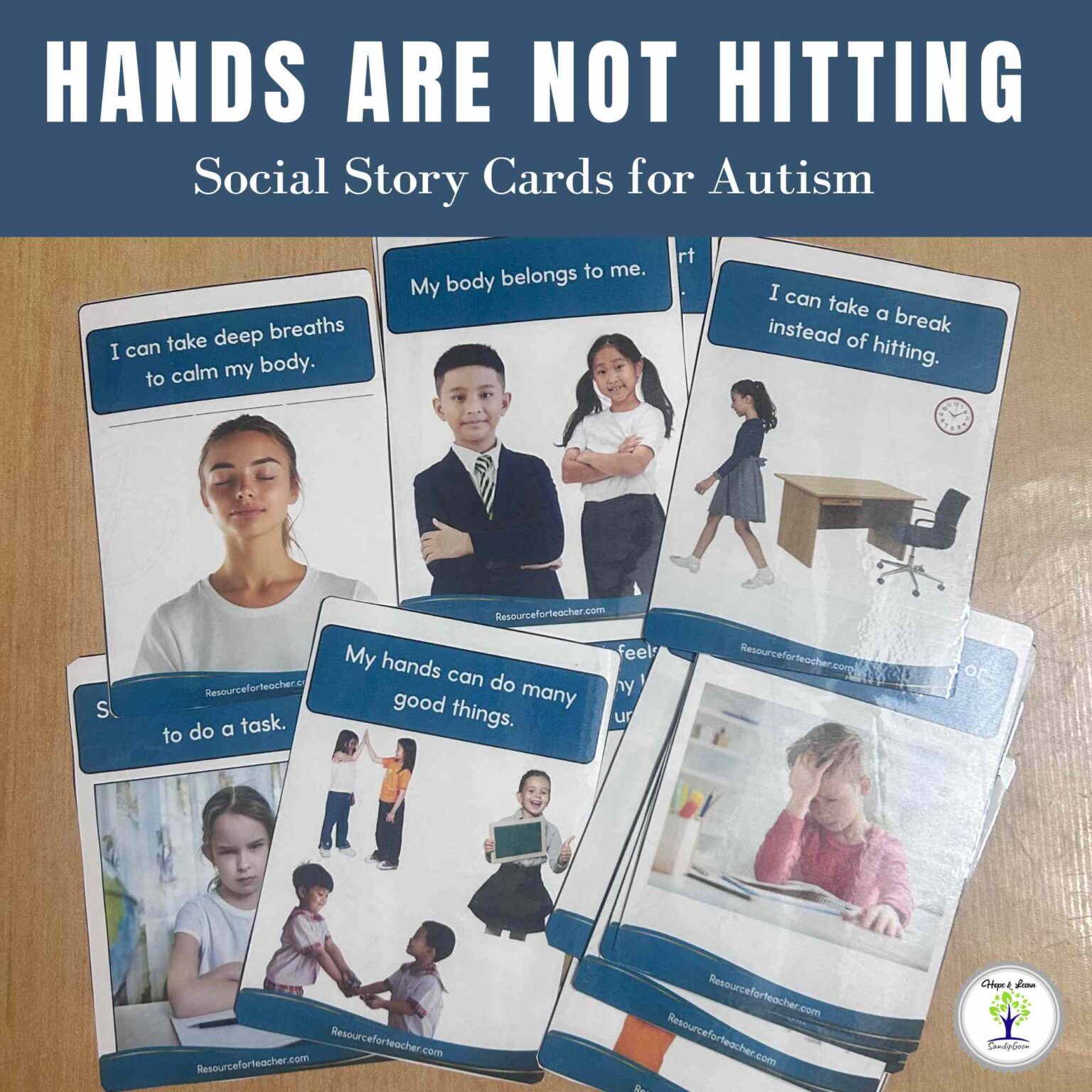 Hands Are Not for Hitting – Social Story for Autism - Resource For Teacher
