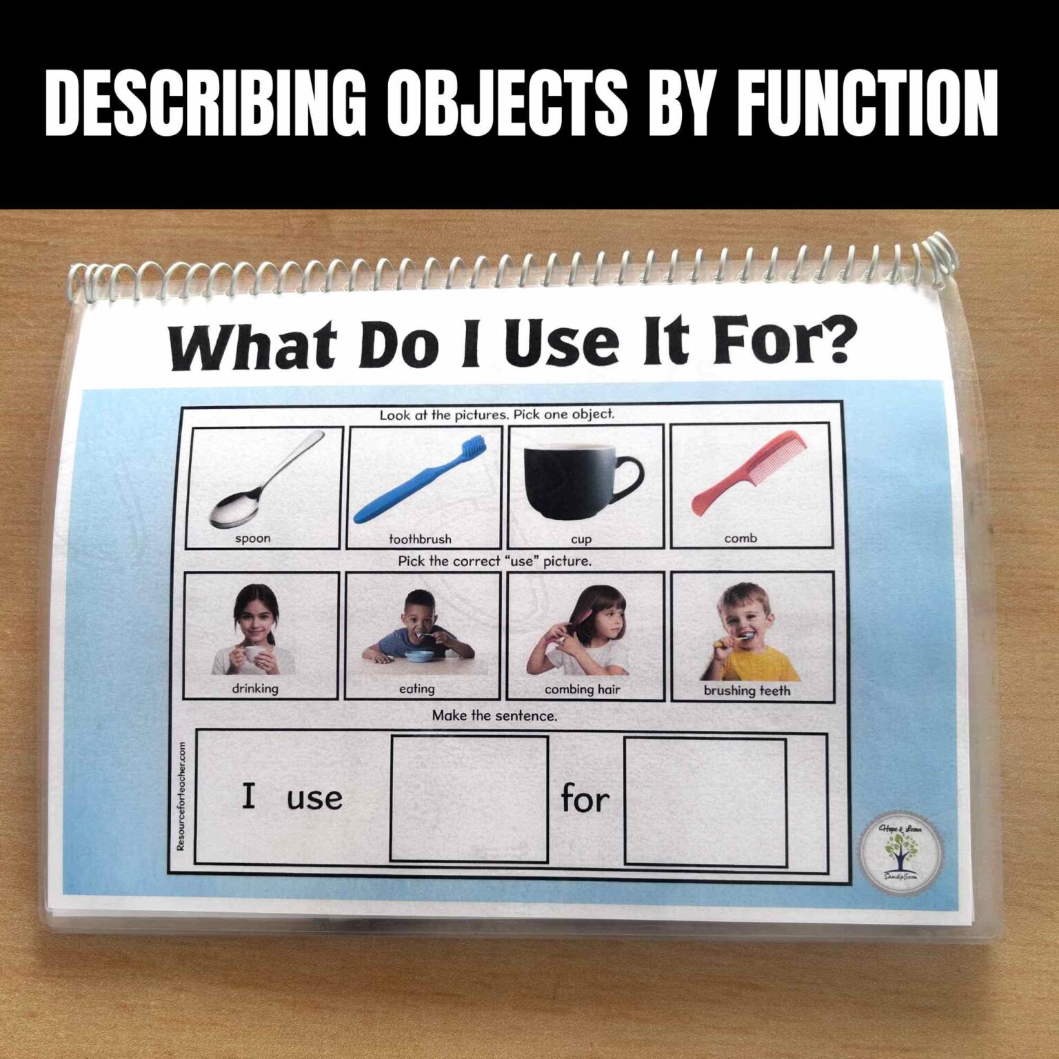 Describing Objects by Function - Resource For Teacher