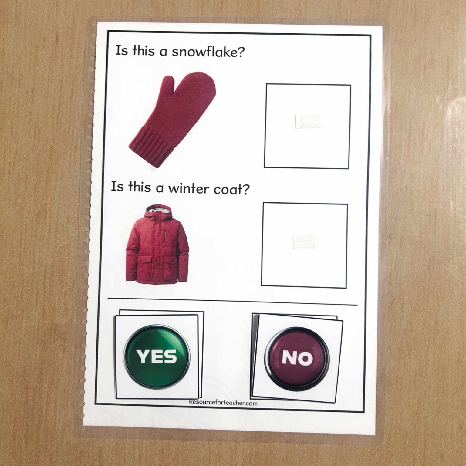 Winter Yes or No Questions for Speech Therapy - Resource For Teacher