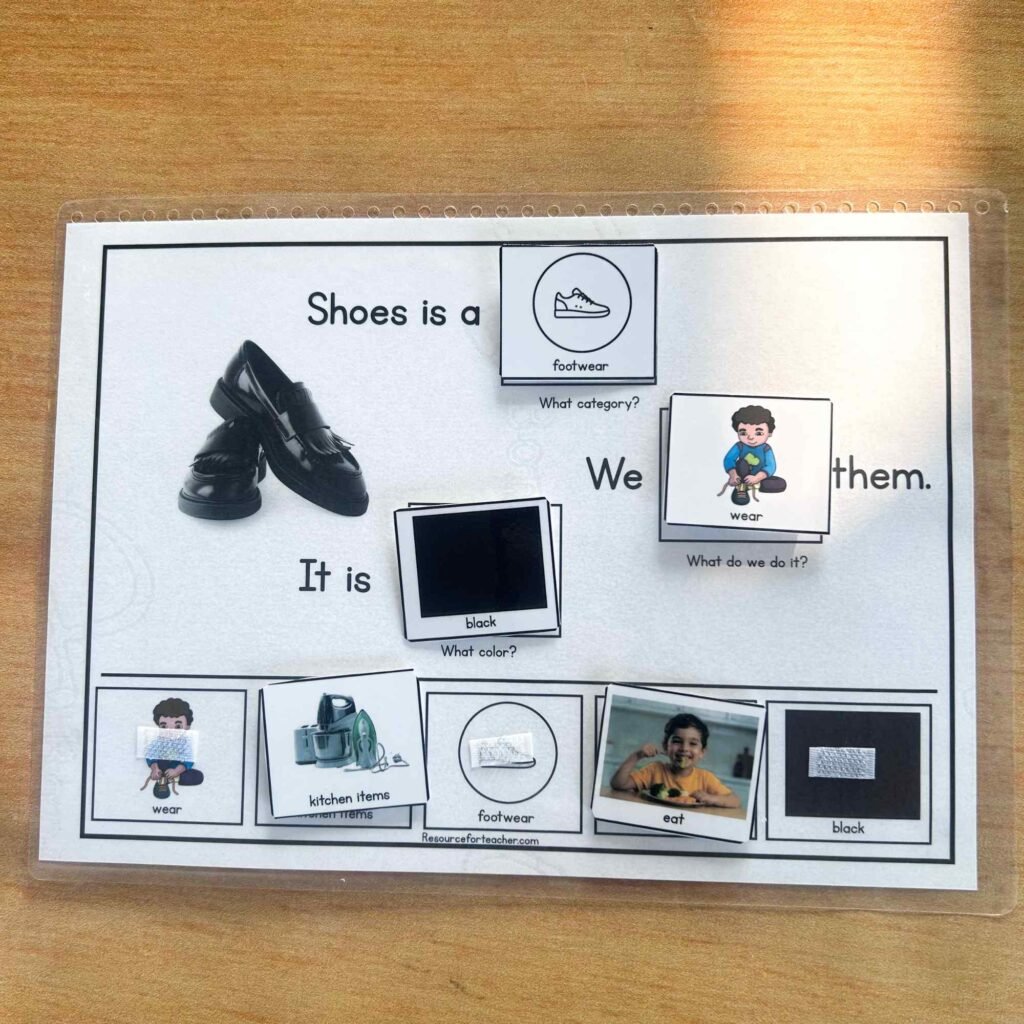 Visual Picture Comprehension with WH Questions - Resource For Teacher